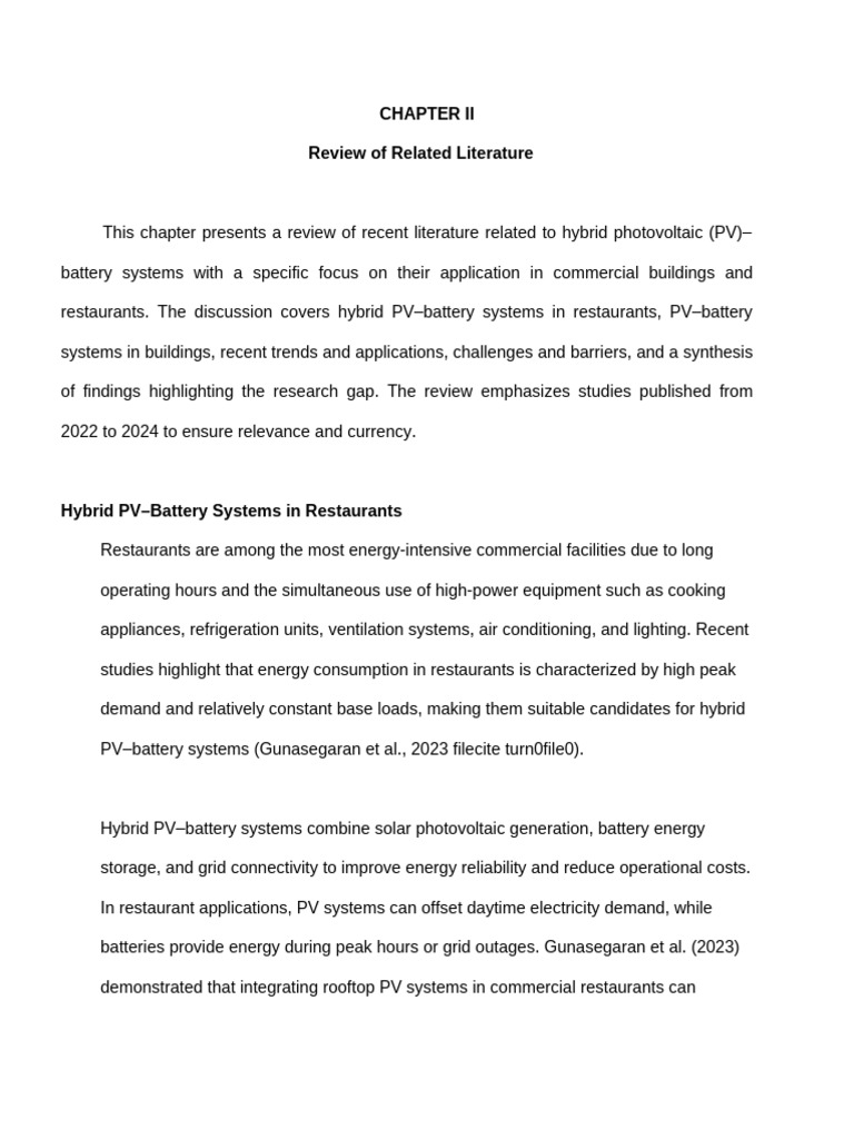Chapter 2 Rrl | PDF | Photovoltaics | Photovoltaic System