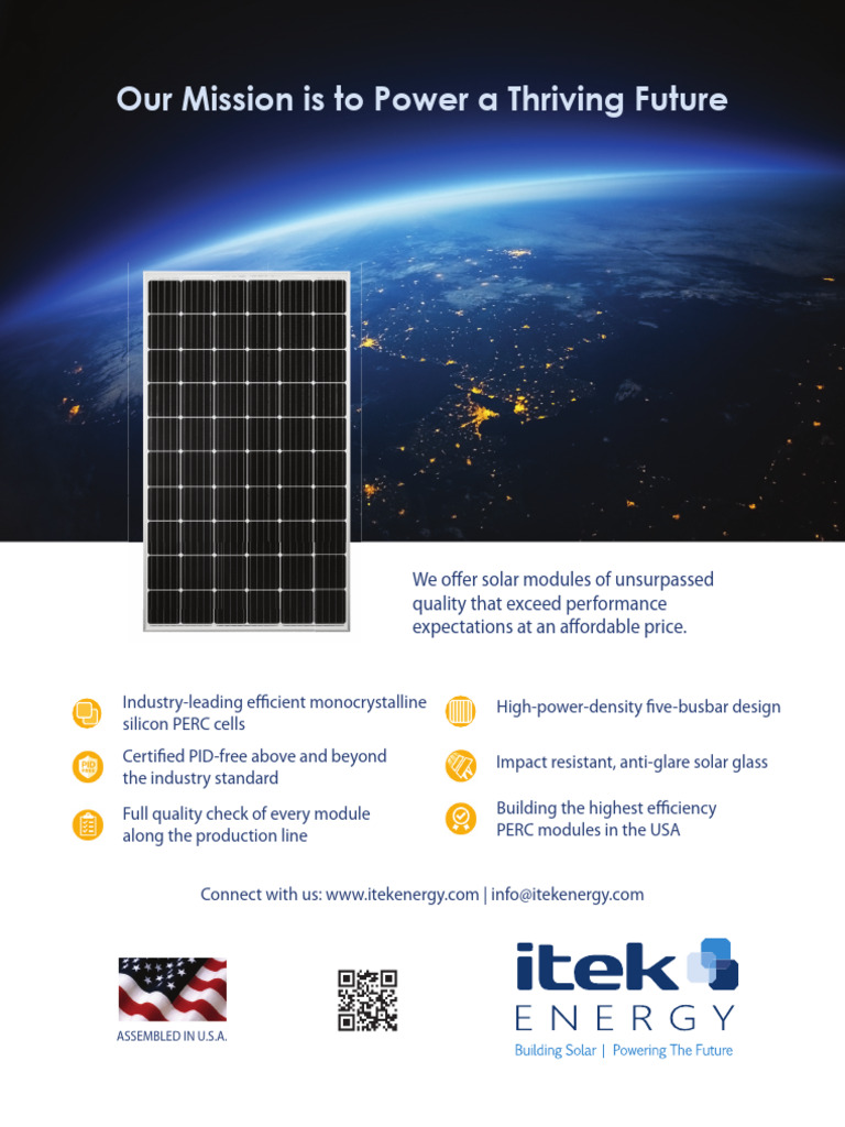 High-Efficiency Solar Modules USA | PDF | Solar Panel | Electricity
