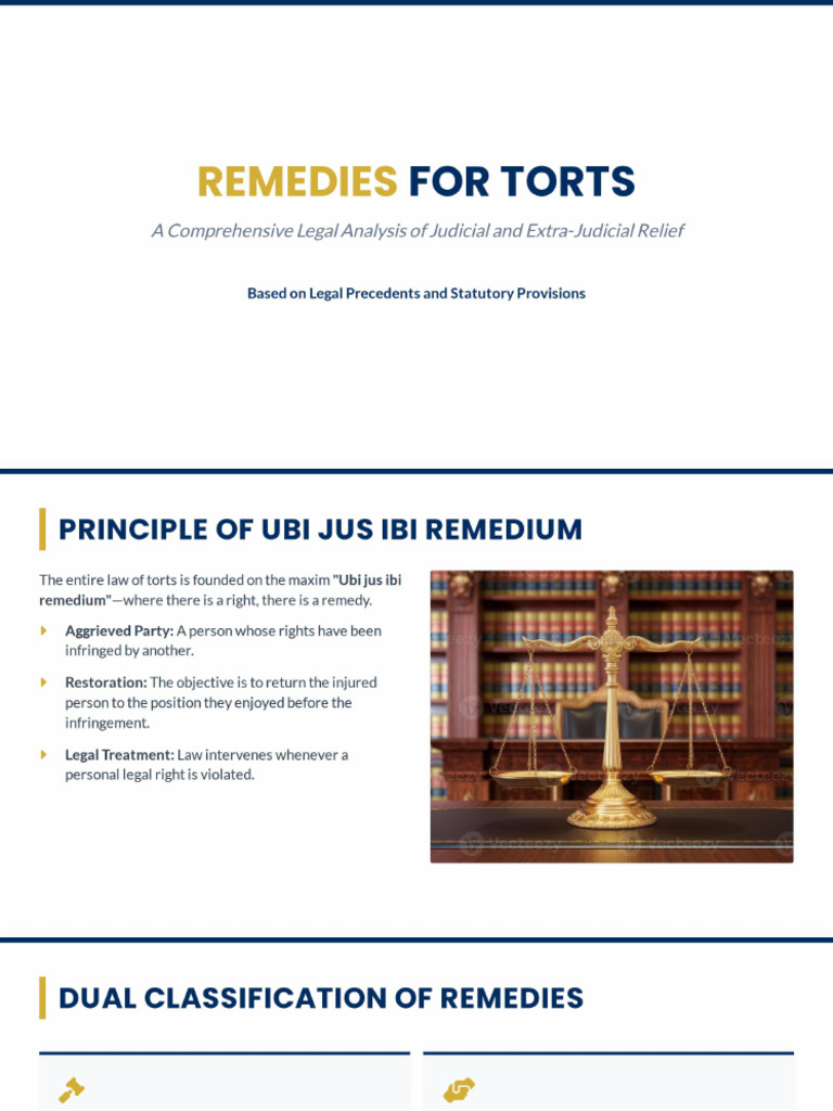 Remedies For Torts | PDF