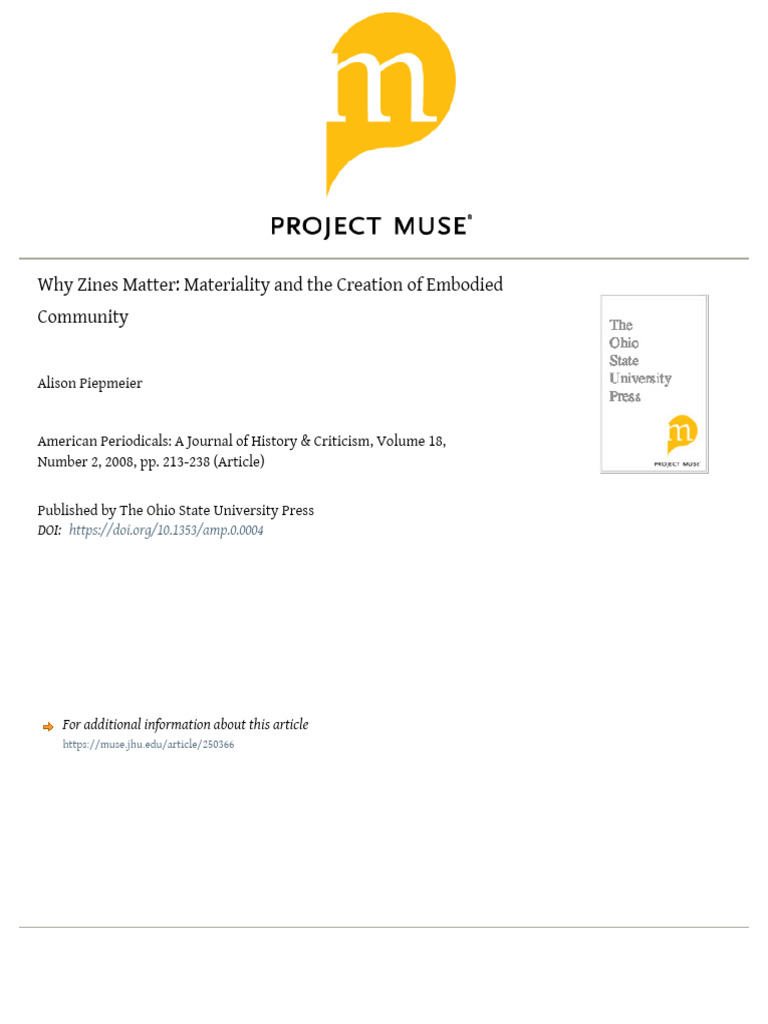 Project Muse 250366 | PDF | Books