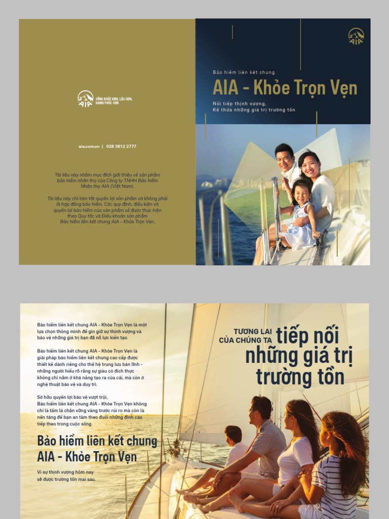 Tai Lieu San Pham Bao Hiem Lien Ket Chung AIA Khoe Tron Ven | PDF