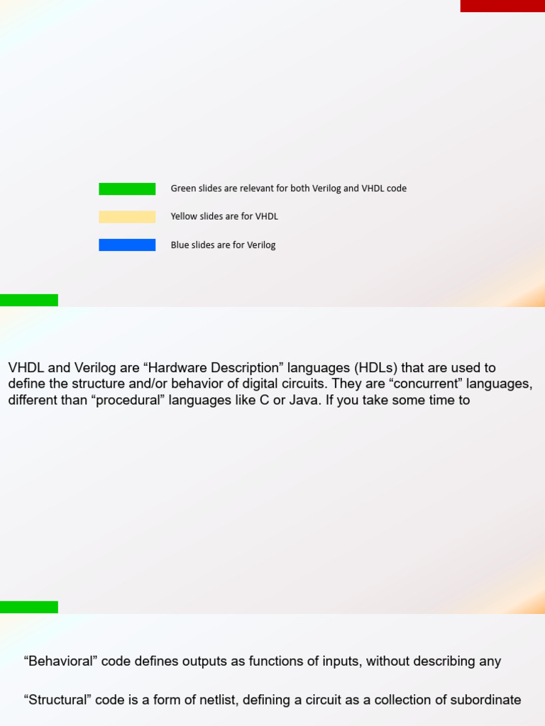 Verilog & VHDL | PDF | Hardware Description Language | Vhdl