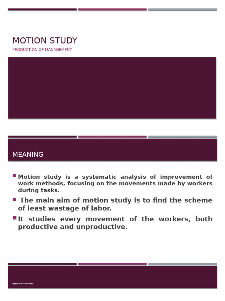 Motion Study (Rahul) | PDF | Production And Manufacturing | Economies