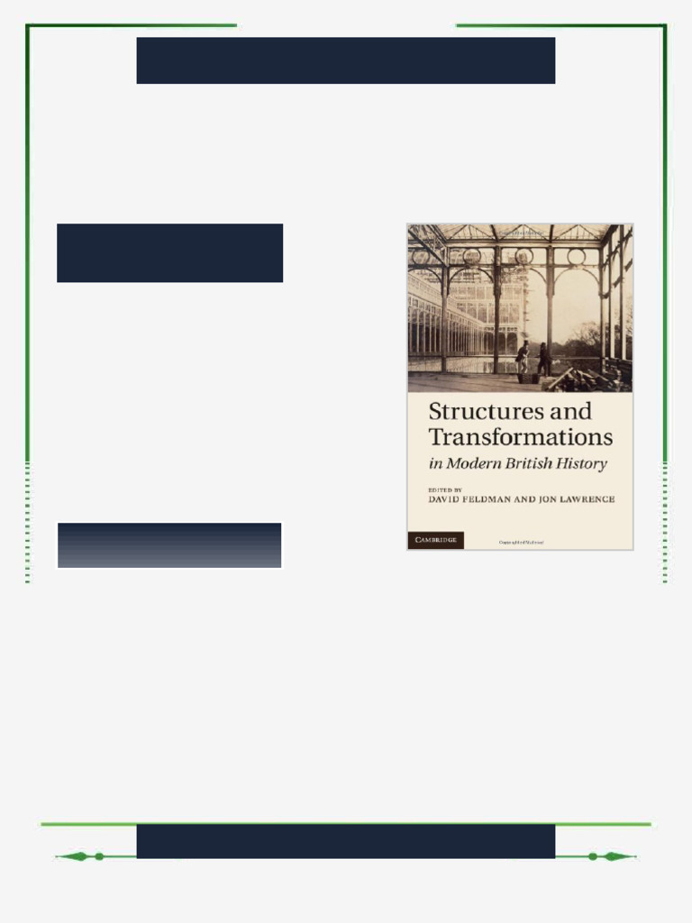 Structures and Transformations in Modern British History 1st Edition ...