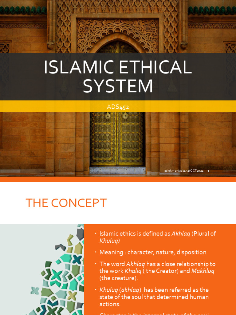 Concept Islamic Ethics | PDF | Islamic Ethics | God In Islam