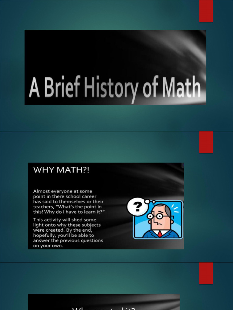 Brief History of Math | PDF