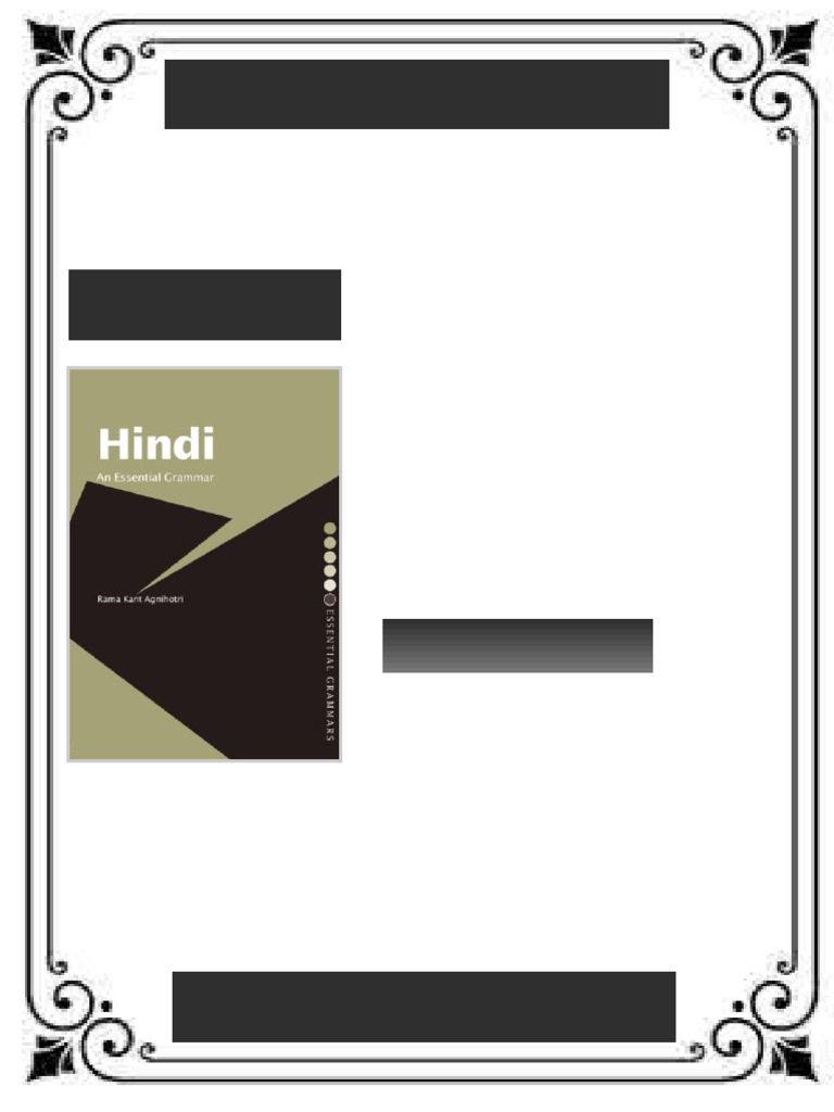 Hindi An Essential Grammar 1 Blg Edition Rama Kant Agnihotri ebook ...