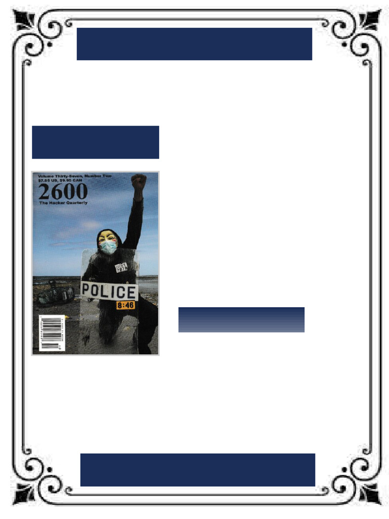 2600 The Hacker Quarterly Volume 37 Issue 2 2020 2nd Edition 2600 ...