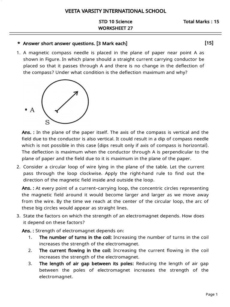 Current and Magnetic Field Concepts | PDF | Compass | Magnetic Field