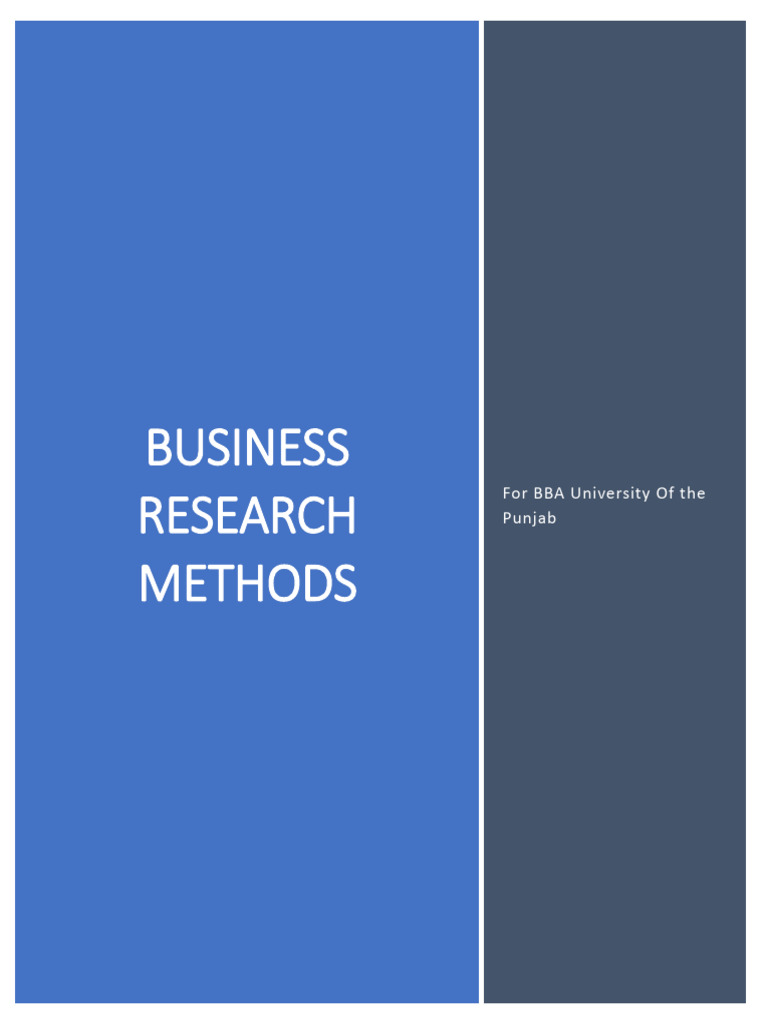 Business Research Methods - Notes | PDF | Methodology | Theory