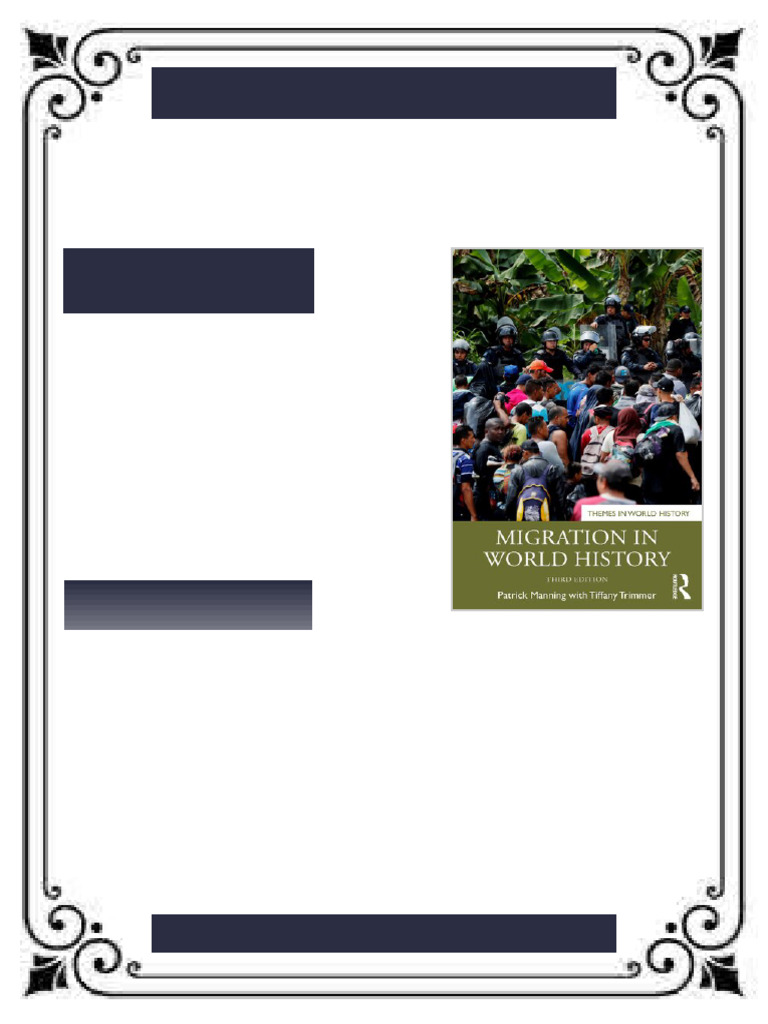 Migration in World History 3rd Edition Patrick Manning Tiffany Trimmer eBook available instantly ...