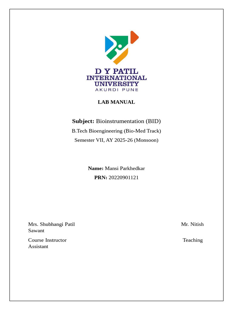 BID LAB FILE | PDF | Blood Pressure | Electrocardiography