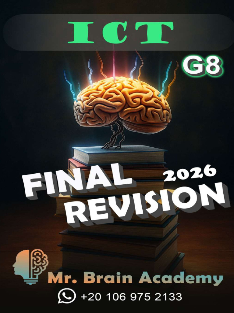 ICT G8 Final Revision 2026 | PDF | Internet Of Things | Ransomware