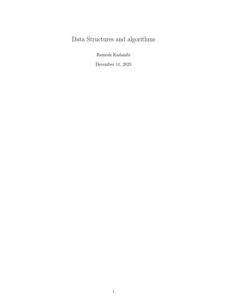 datastructuresandalgorithms | PDF | Theoretical Computer Science ...