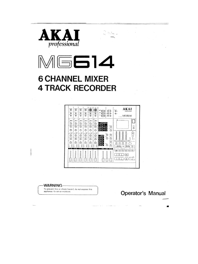 Akai Mg614 Manual | PDF