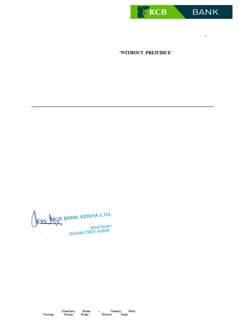 Bank Credit Georinah KCB | PDF