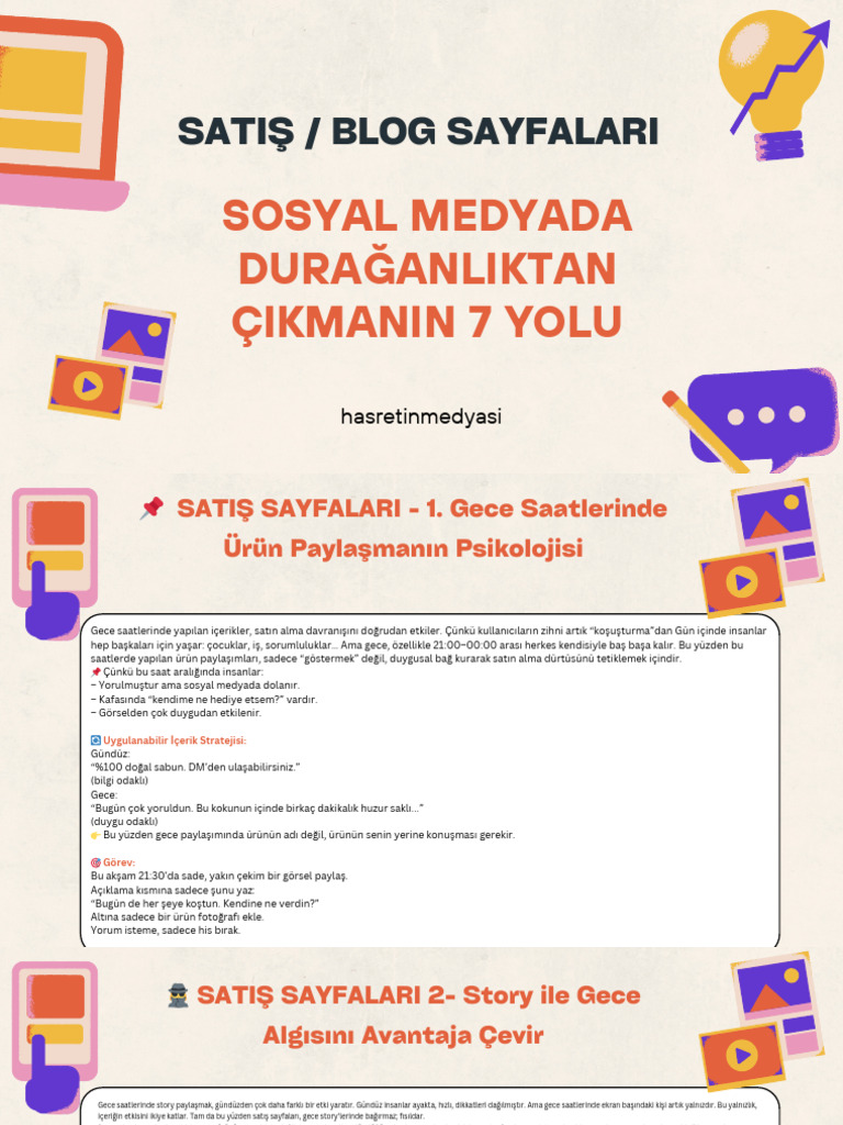 HEDEF KİTLENİ UYUMADAN ÖNCE YAKALA | PDF