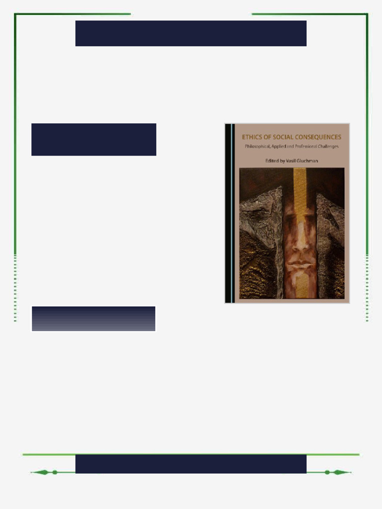 Ethics of Social Consequences Philosophical Applied and Professional ...