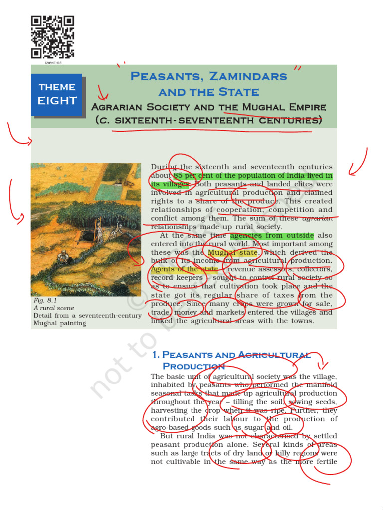 Peasants, Zamindars and the State | PDF | Mughal Empire | Agriculture