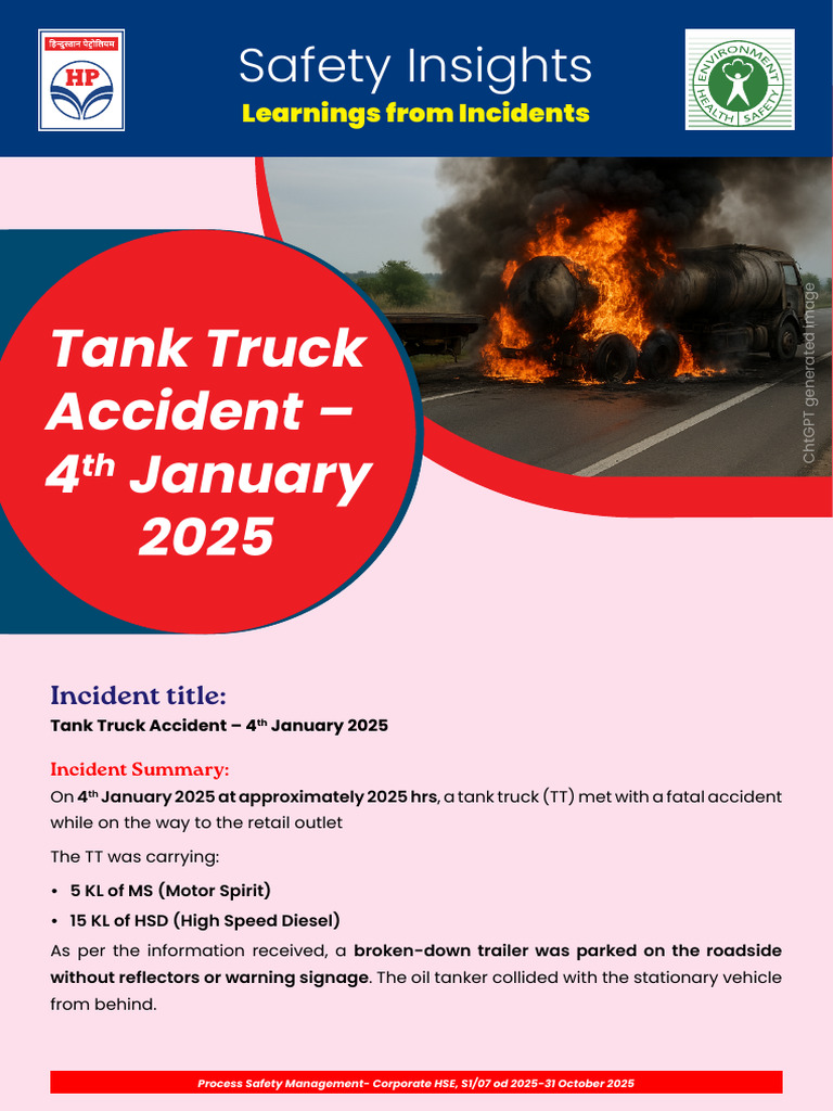 Tank Truck Accident Safety Insights | PDF | Traffic Collision | Truck