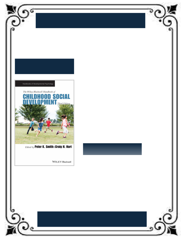 The Wiley-Blackwell Handbook of Childhood Social Development 3rd ...