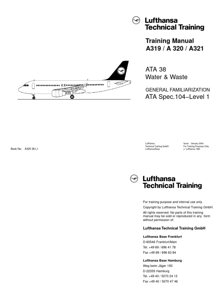 A320 Water & Waste System Manual | PDF | Toilet | Water Heating