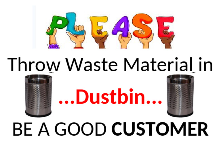 Throw Waste Material in | PDF