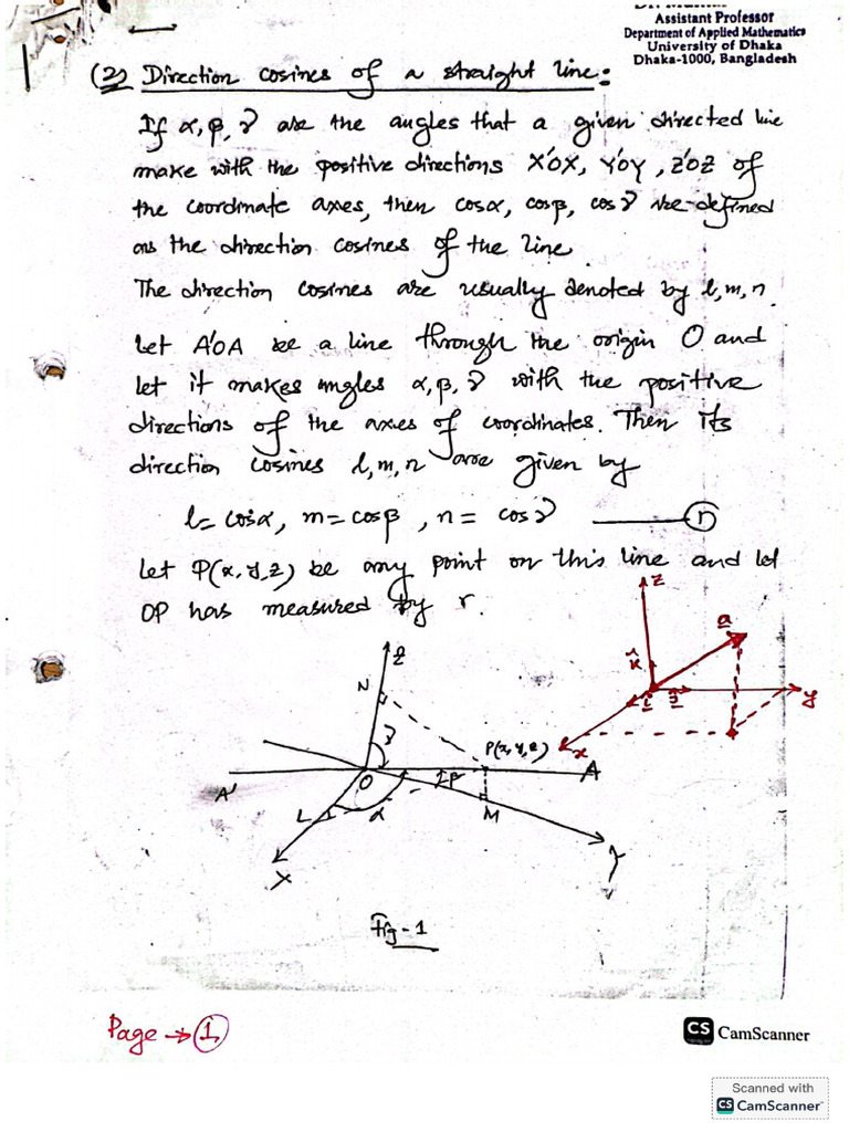 Final - Solid Geometry-Hand Note 1 (Muntasir Sir) | PDF