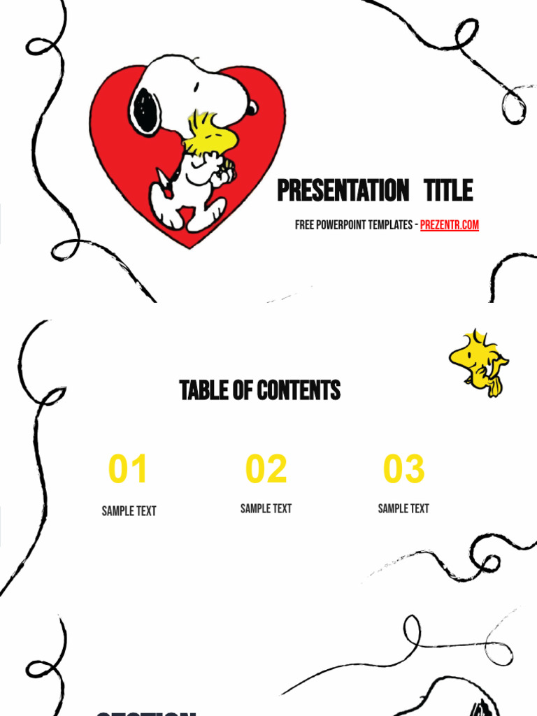 Snoopy PowerPoint Template | PDF