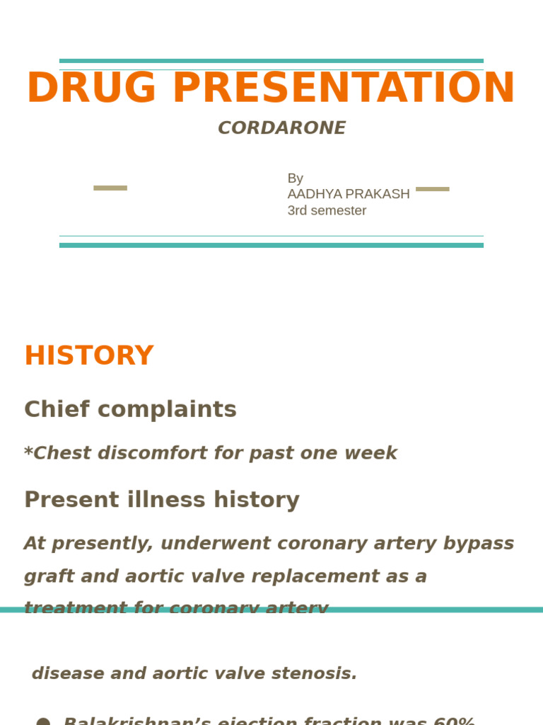 Cordarone (Amiodarone) Drug Overview | PDF | Cardiovascular System ...