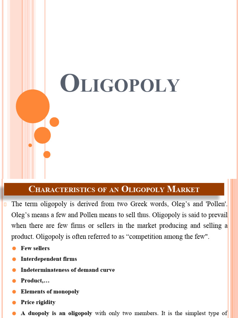 8_Oligopoly | PDF | Oligopoly | Monopoly