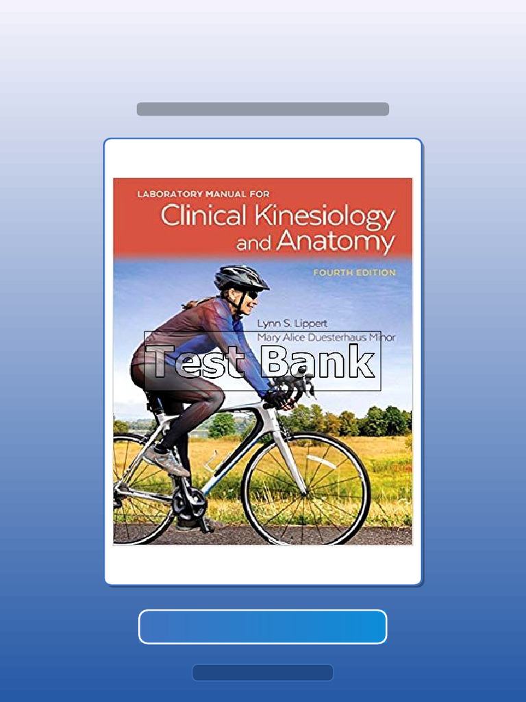 Laboratory Manual for Clinical Kinesiology and Anatomy 4th Edition ...