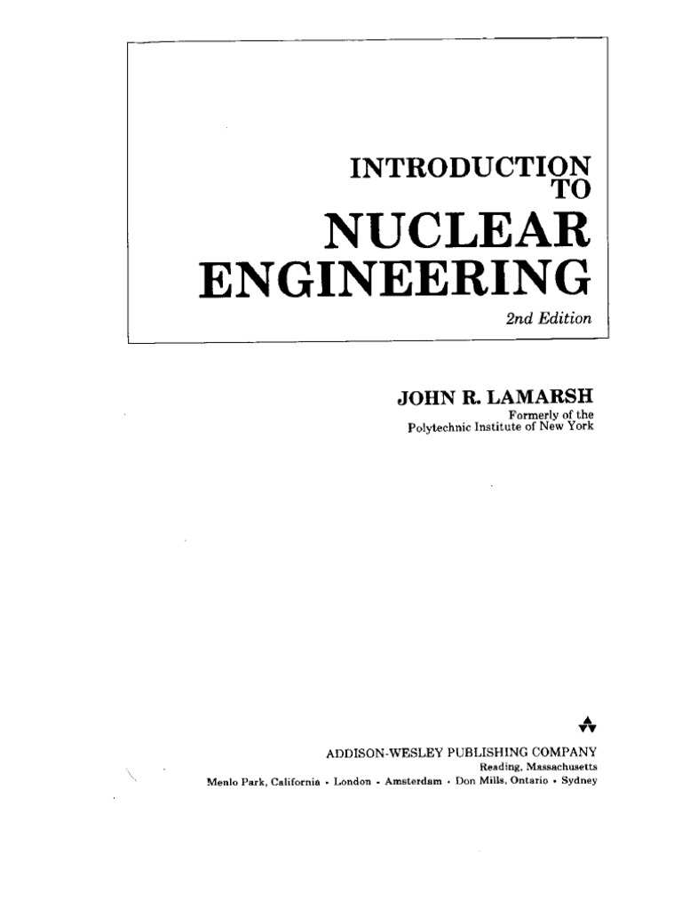 Introduction Nuclear Engineering | PDF