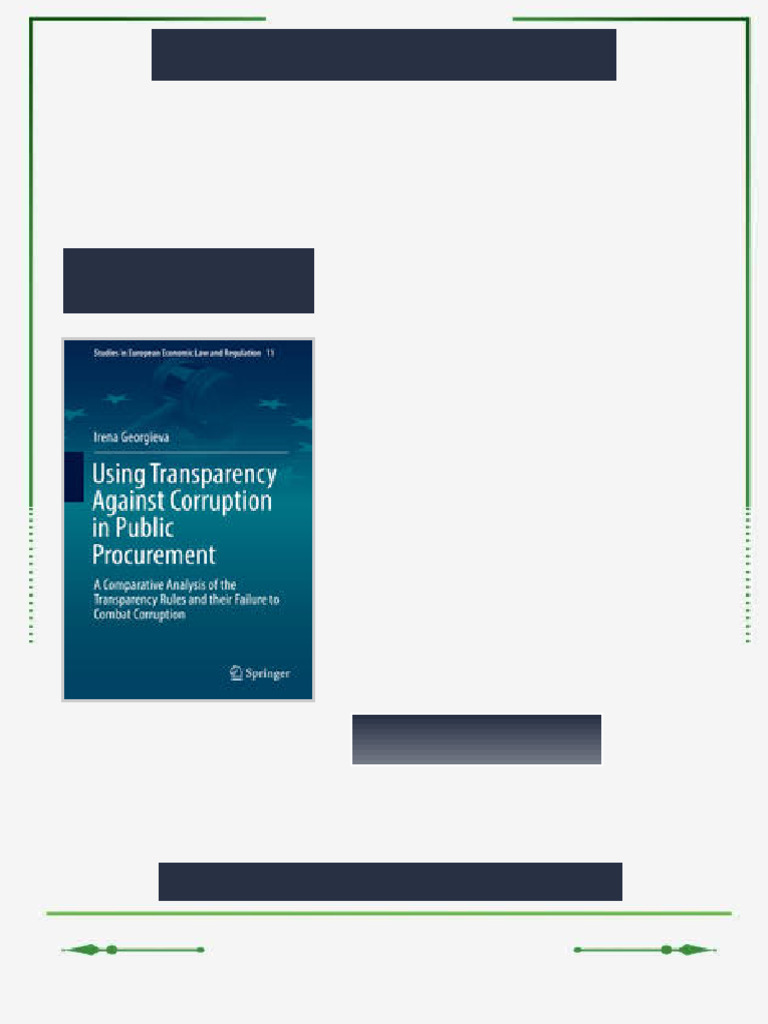 Using Transparency Against Corruption in Public Procurement: A ...