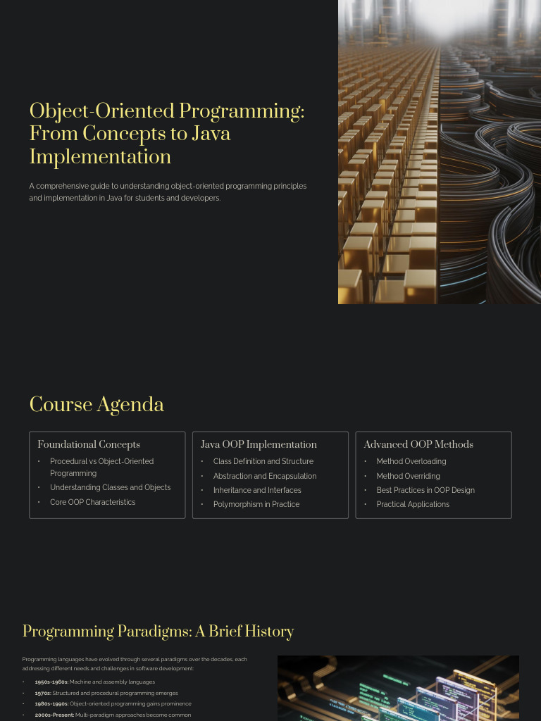 OOP Concepts and Java Implementation Guide | PDF | Object Oriented ...