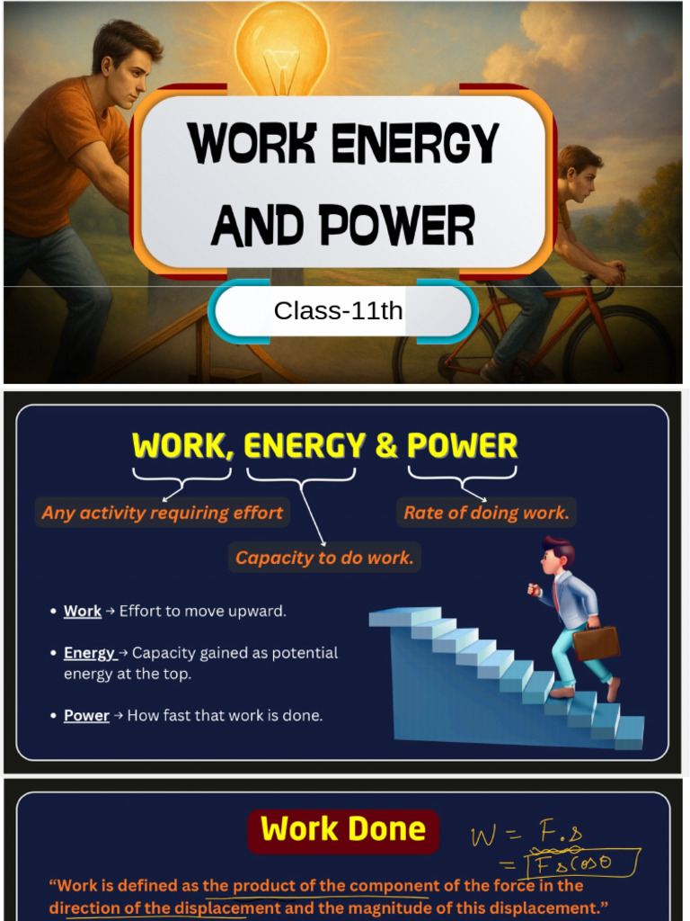 Work and Energy Concepts in Physics | PDF | Force | Elasticity (Economics)