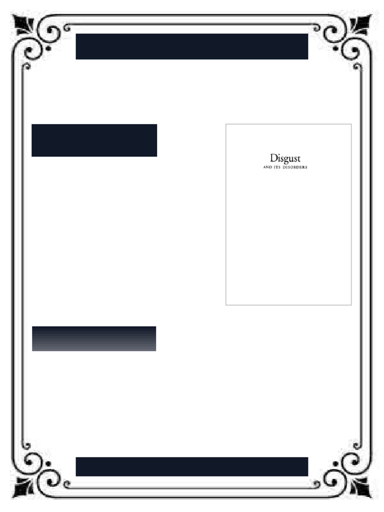 Disgust and its disorders theory assessment and treatment implications ...