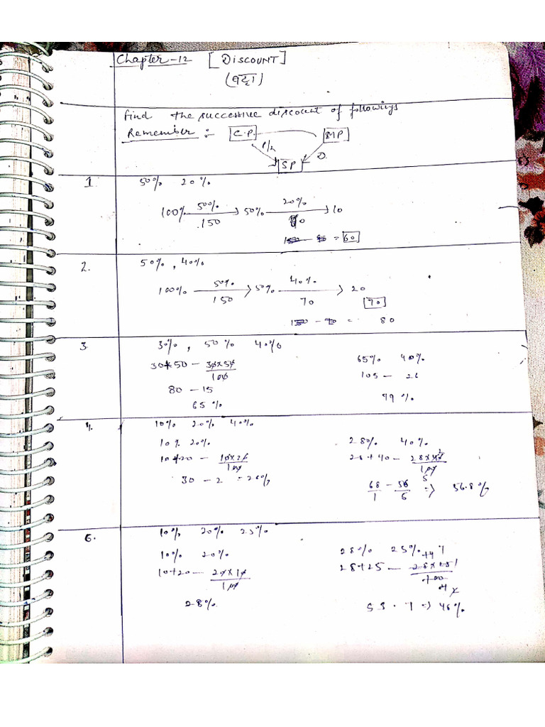 KNOWLEDGE SERIES Discount Ics Notes Solution | PDF