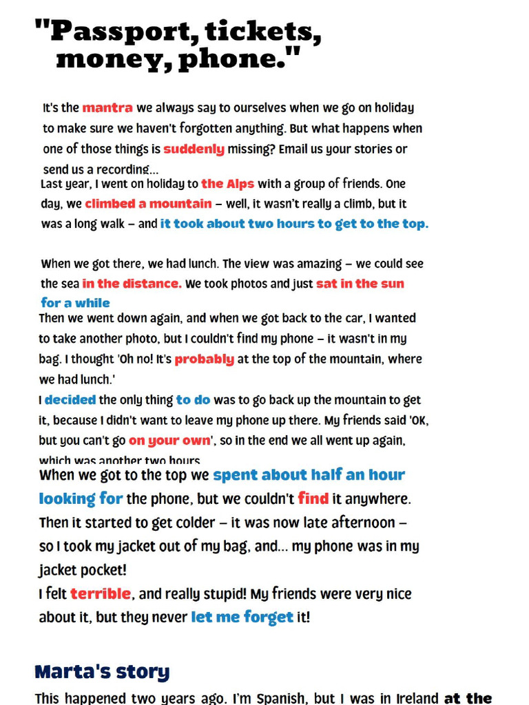 English File_Pre-Int - UNIT 2A.2B.2C | PDF