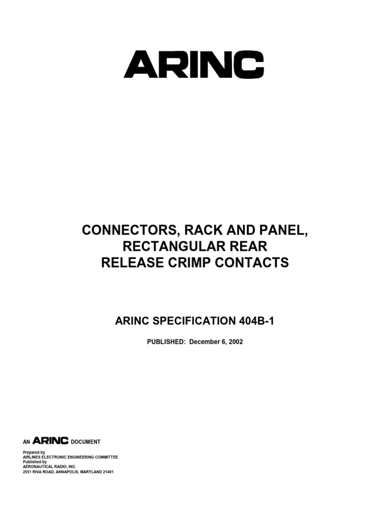 ARINC 404B-1-2002 | PDF
