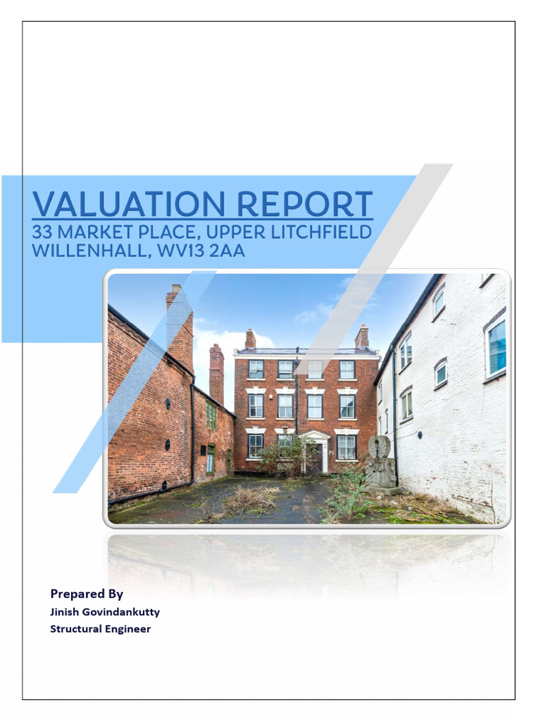Valuation Report - 33 Market Place - WV13 2AA | PDF | Real Estate ...