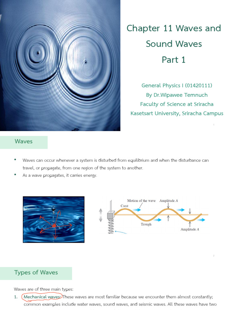 Understanding Waves and Sound Mechanics | PDF | Waves | Sound