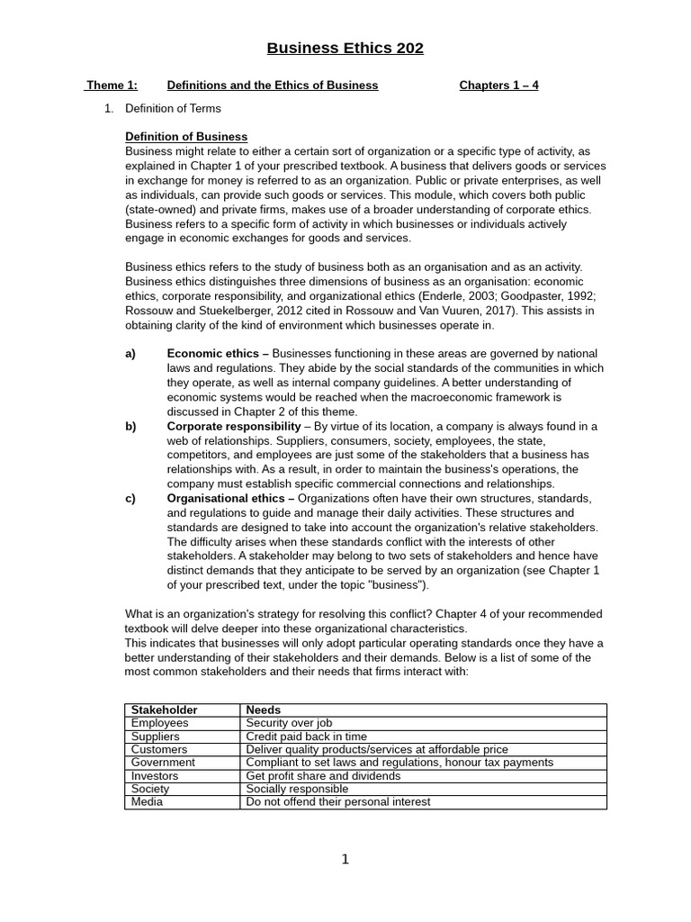 Ethics 201 Notes | PDF | Justice | Crime & Violence