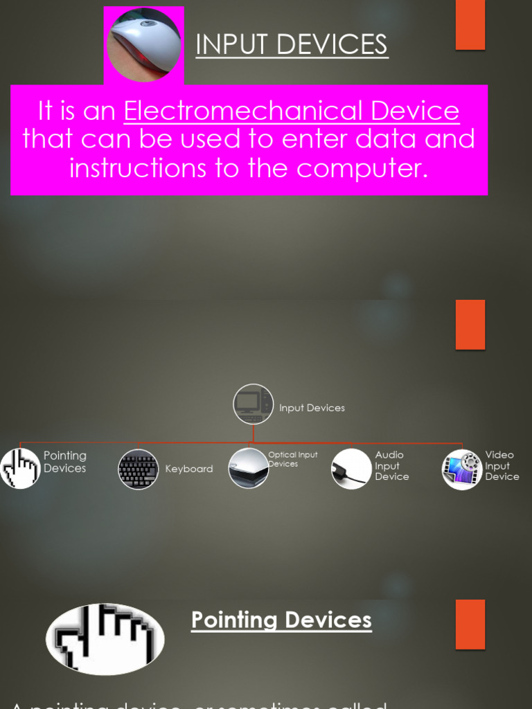 Input and Output Devices Overview | PDF | Random Access Memory ...