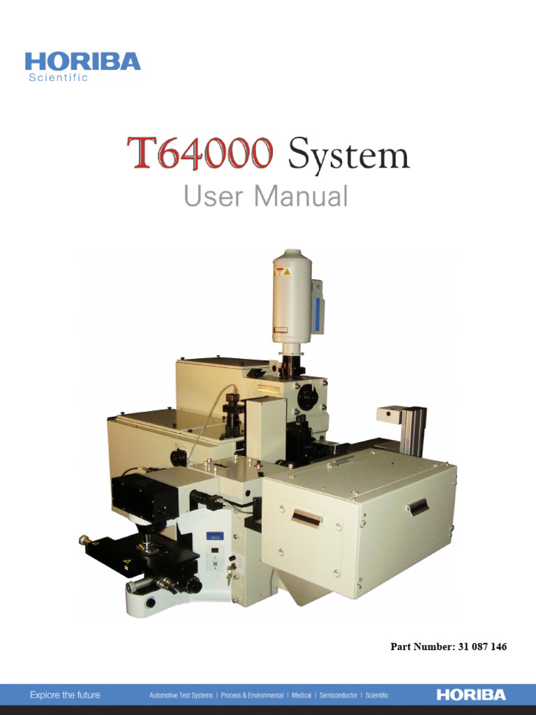 T64000 User Manual October 2009 | PDF | Optics | Light