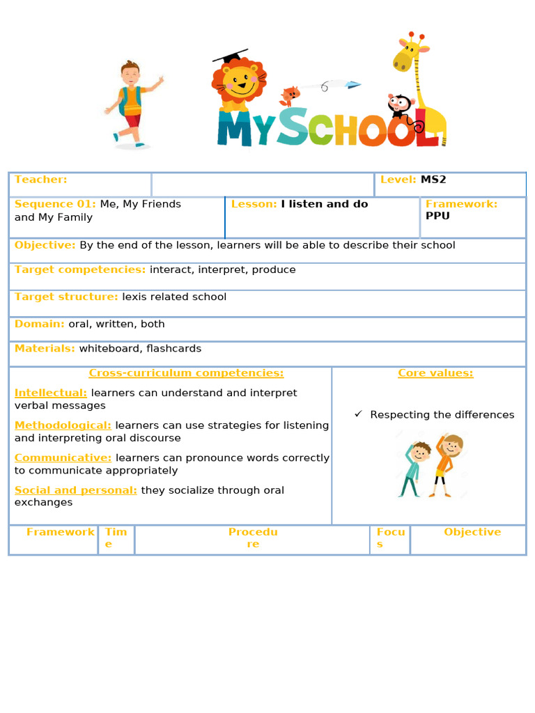 12 I Listen and Do Describing My School | PDF | Cognitive Science ...