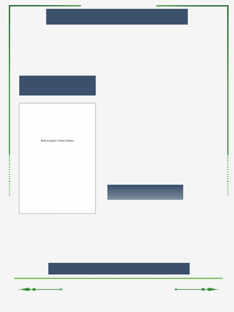 Reforming the United Nations The Challenge of Working Together 1st ...