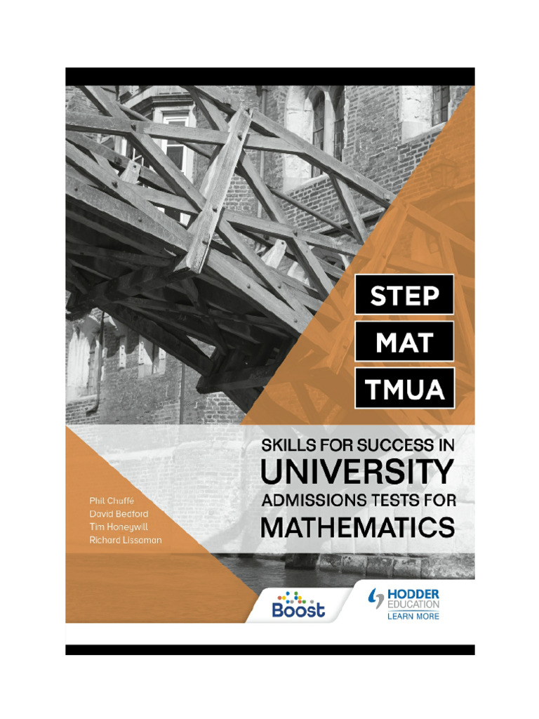 Skills for Success in University Admissions Tests for Mathematics | PDF