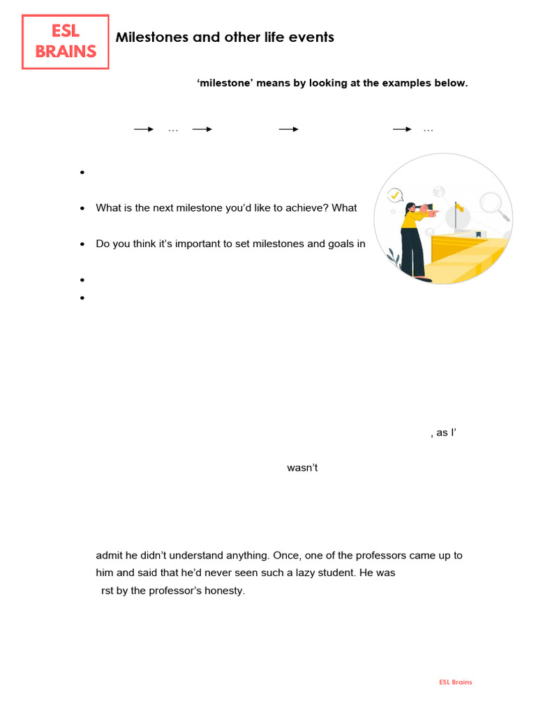 ESL-Brains-Milestones-and-other-life-events-SV-4709 | PDF