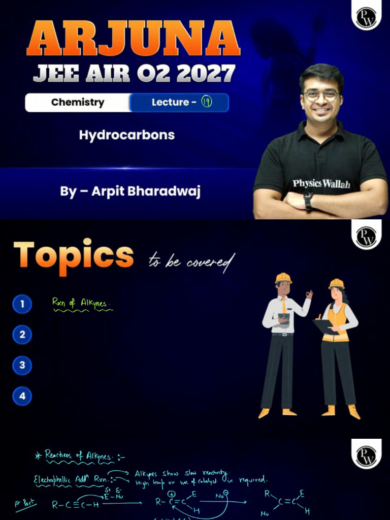 Hydrocarbons 19 Class Notes Arjuna JEE AIR O2 (2027).PDF (1) | PDF